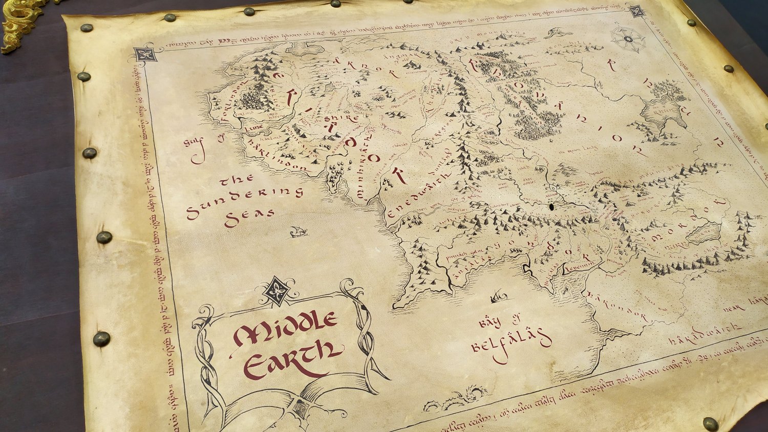 Mappa Middle Earth pala 2 - scrittoamano
